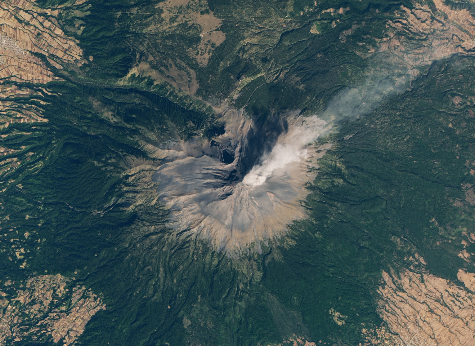 Mount Pelee After Eruption